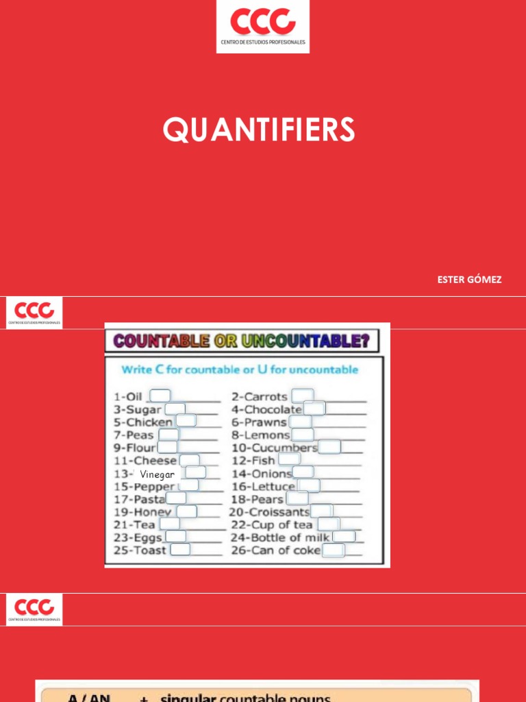 Clase 6 - Quantifiers | PDF