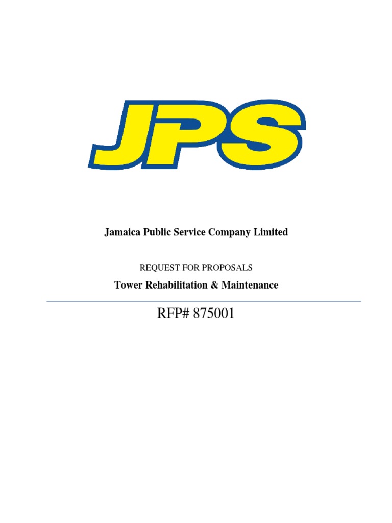 Telecommunications Tower Maintenance Rfp 875001 Pdf Request For