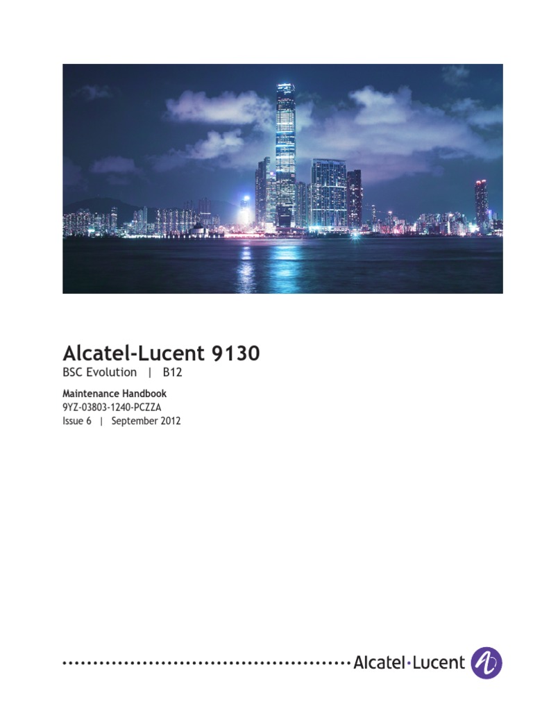 Alcatel-Lucent 9130 BSC Evolution - Maintenance Handbook | PDF | Computer Hardware | Software