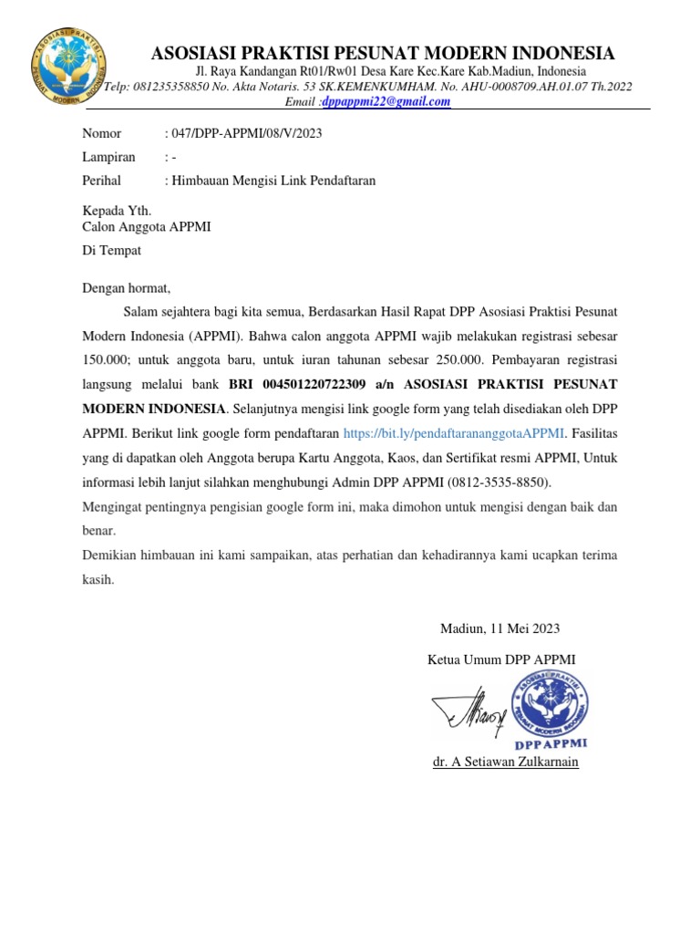 Surat Himbauan | PDF