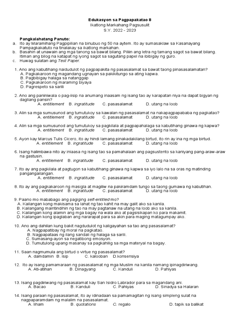 ESP8-Q3-2023 Upload | PDF