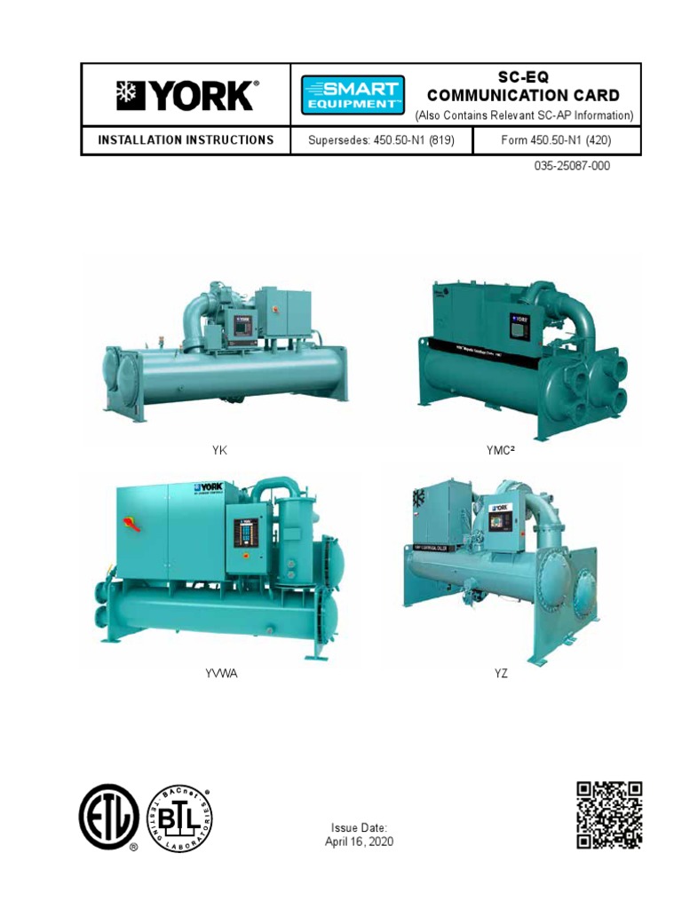 Sc-Eq Communication Card: Installation Instructions | PDF