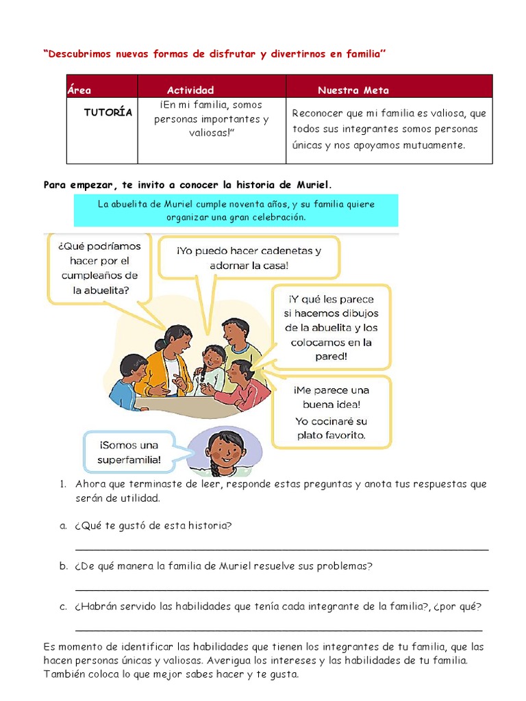 La Importancia de Nuestra Familia | PDF | Cognición | Ciencia cognitiva