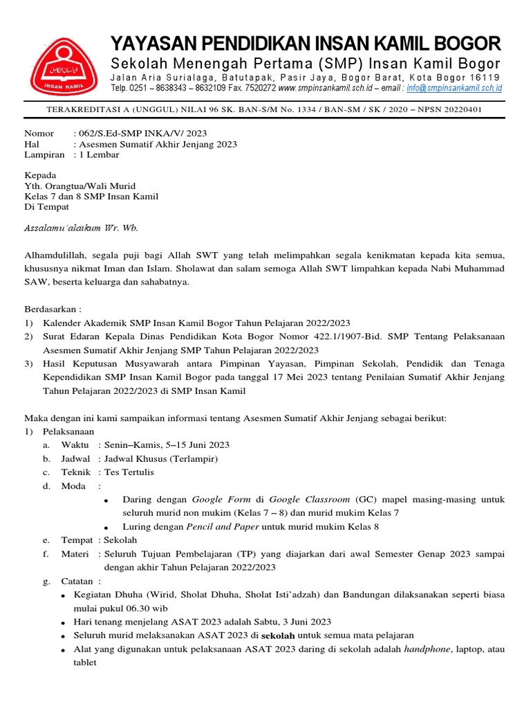 Asat 2023 - SMP | PDF