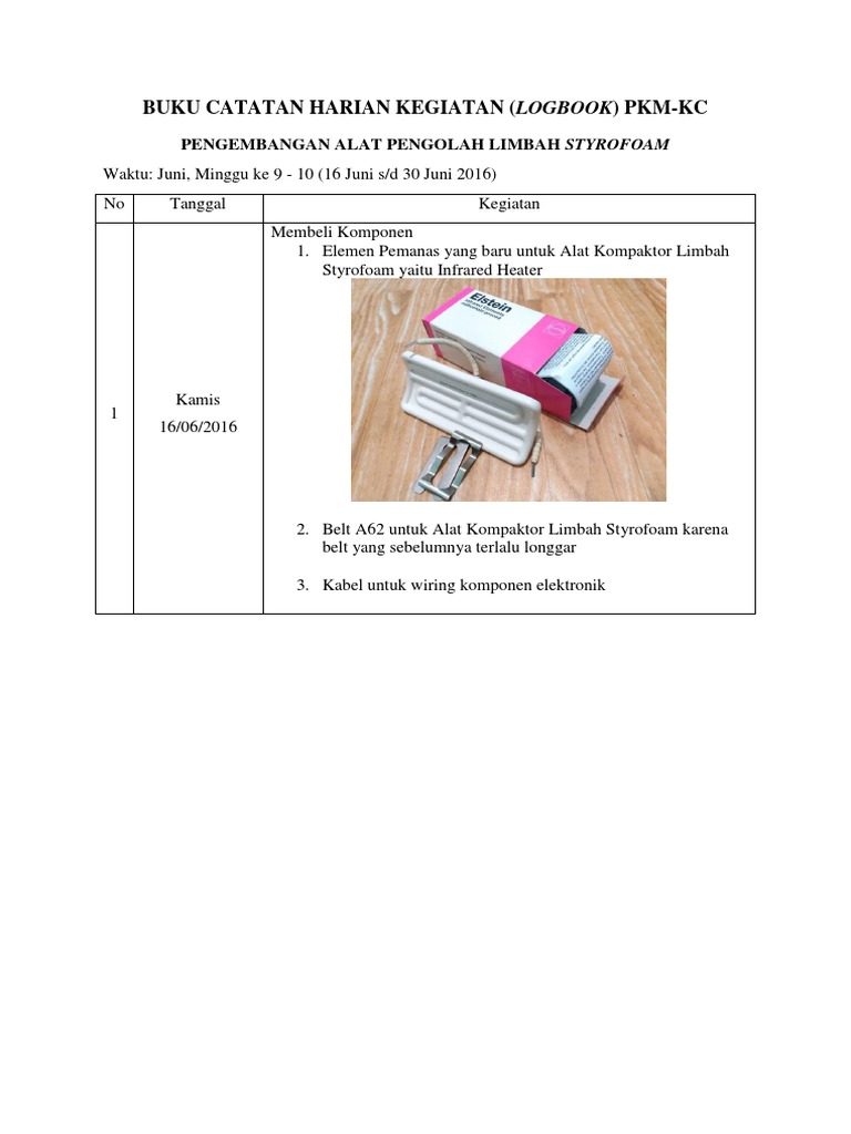 3 Logbook Juni Minggu 3 | PDF
