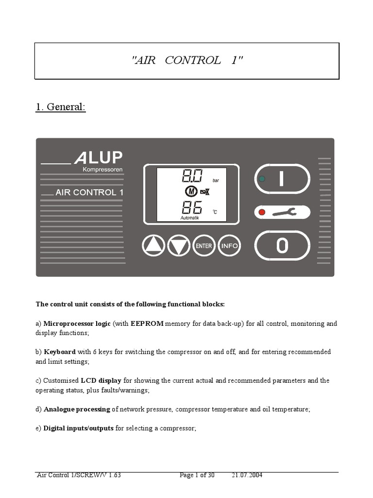 Air Control 1 User Manual | PDF | Relay | Alternating Current