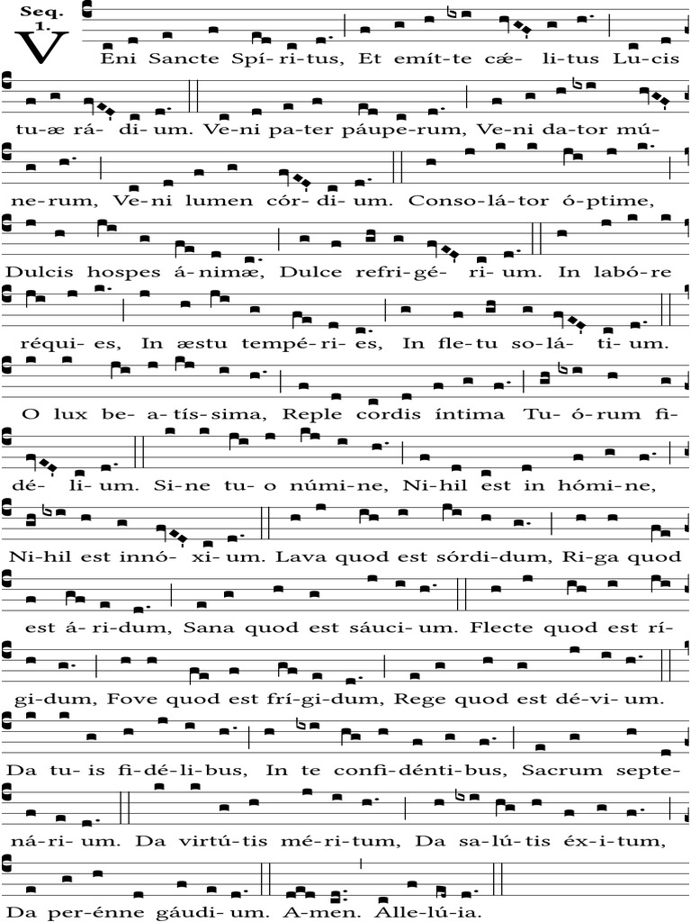 se--veni_sancte_spiritus_et_emitte--solesmes | PDF