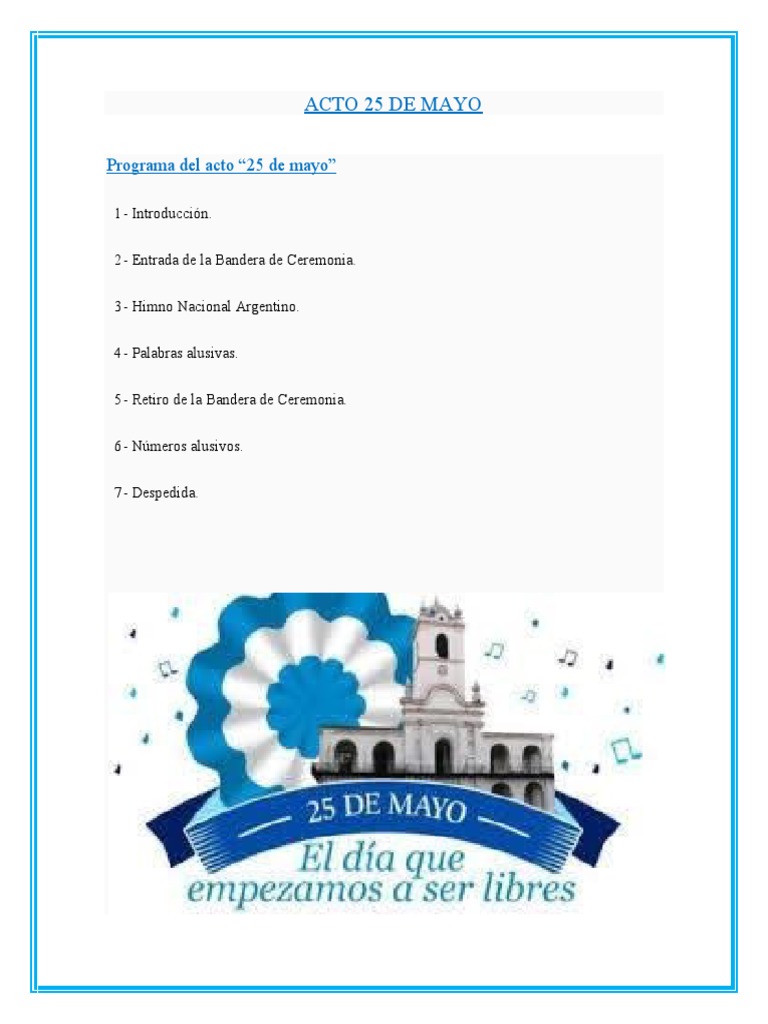 Acto 25 de Mayo-1 | PDF