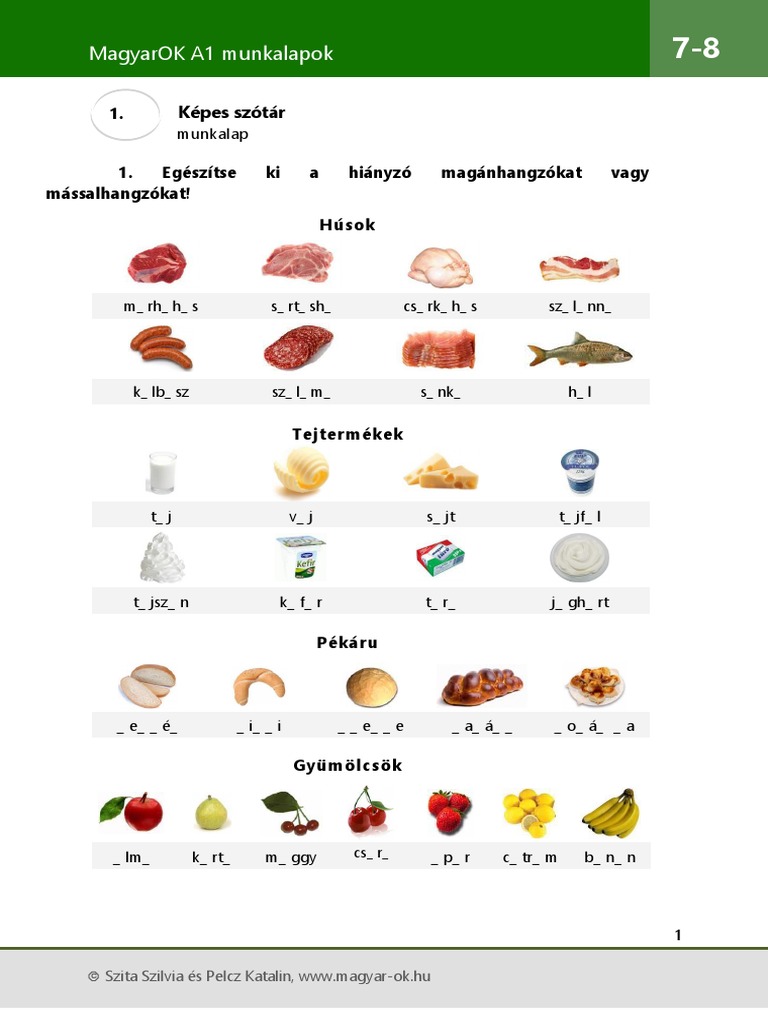 MOK1 7 8 Fej Munkalapok | PDF