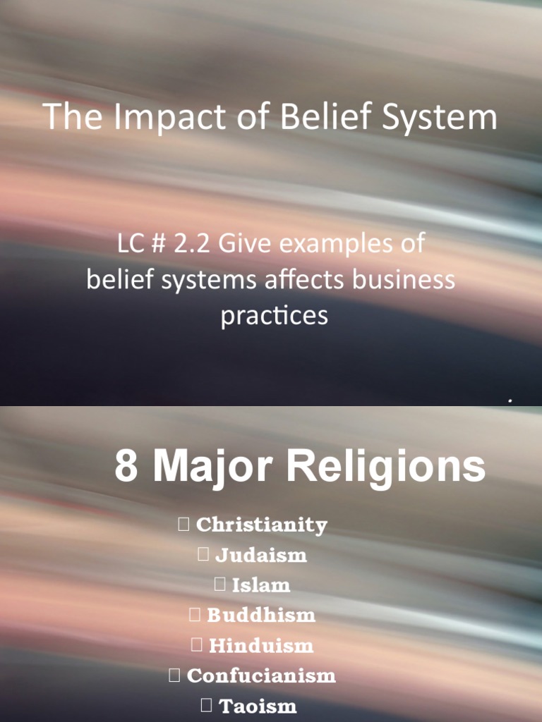 Impact of Belief System | PDF | Career & Growth