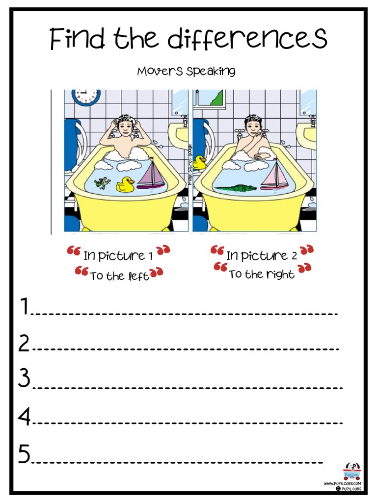 Find-the-differences-movers-cambridge-speaking-pdf | PDF