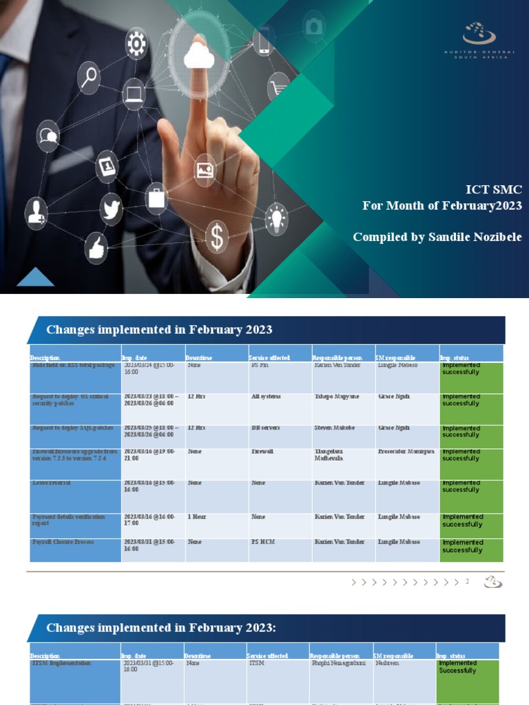 SMC Change Config Management Report - February 2023 | PDF | Microsoft ...