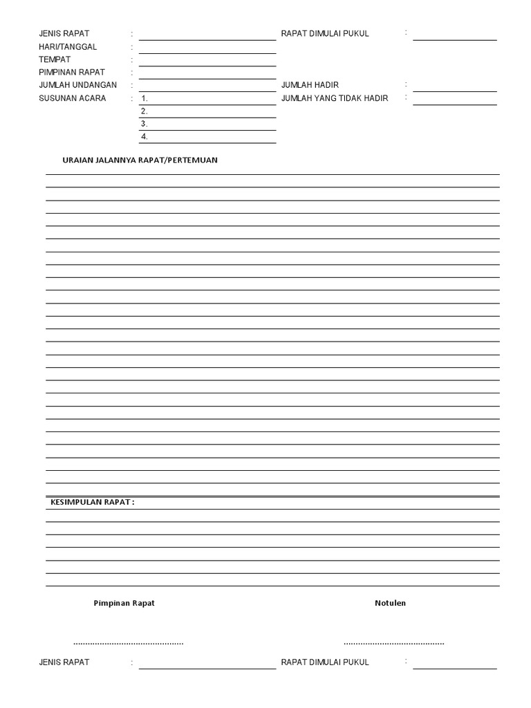 Notulen PKK | PDF | Hukum