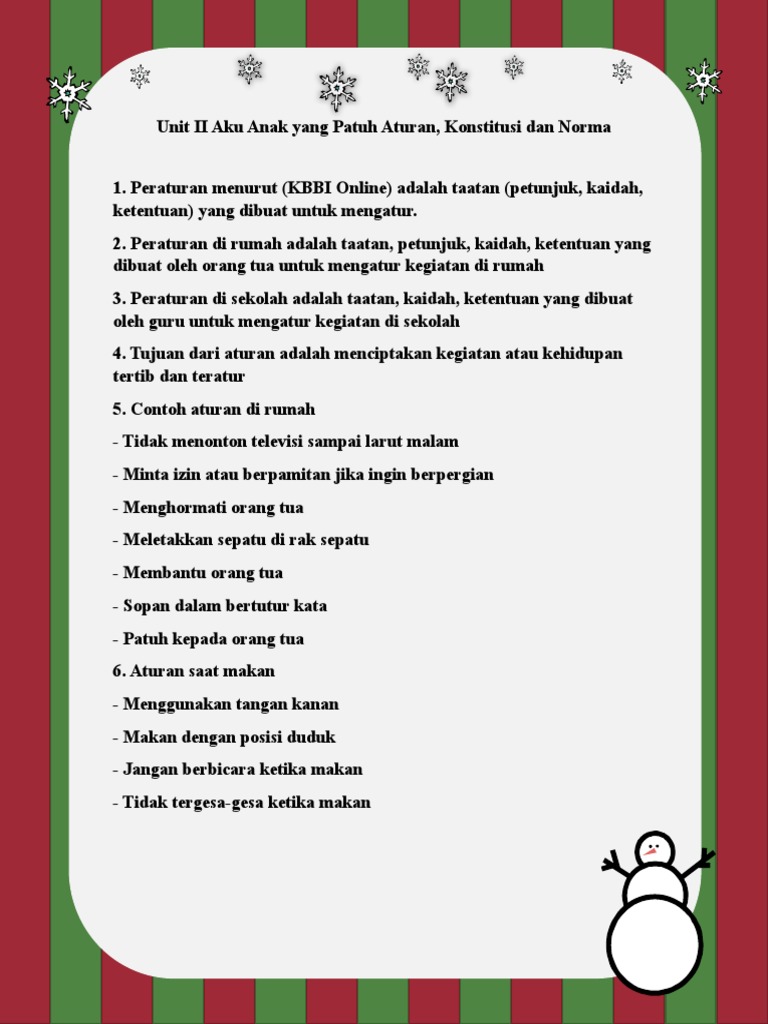 Unit II Aku Anak Yang Patuh Aturan, Konstitusi Dan Norma | PDF