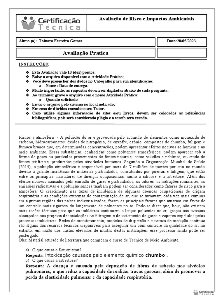 Atividade Pratica | PDF