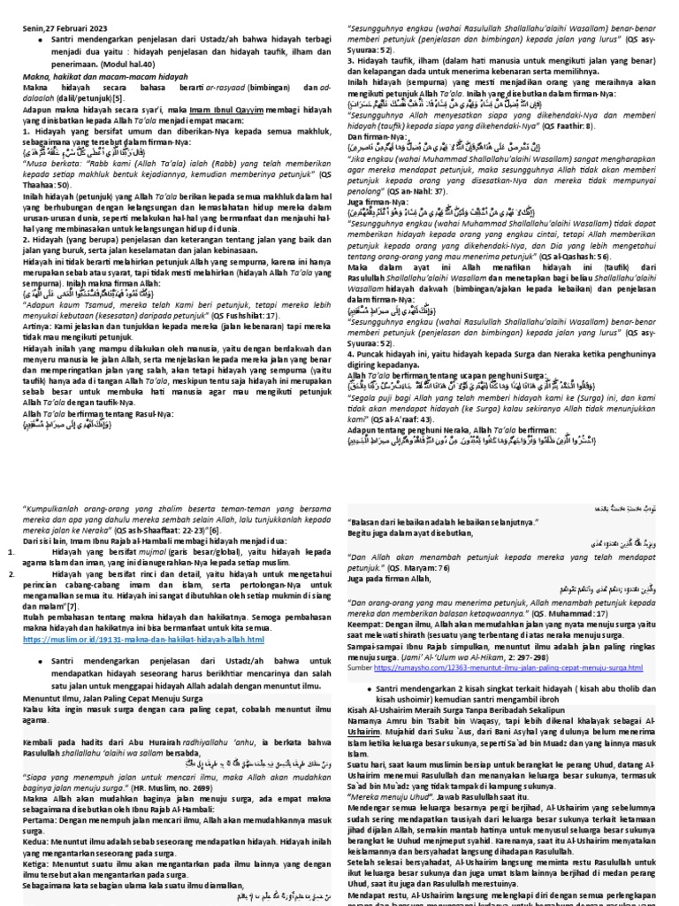 Materi Ihdinashshirtolmustakim.Q1-Ikh - Sm2.Akbar-2 | PDF