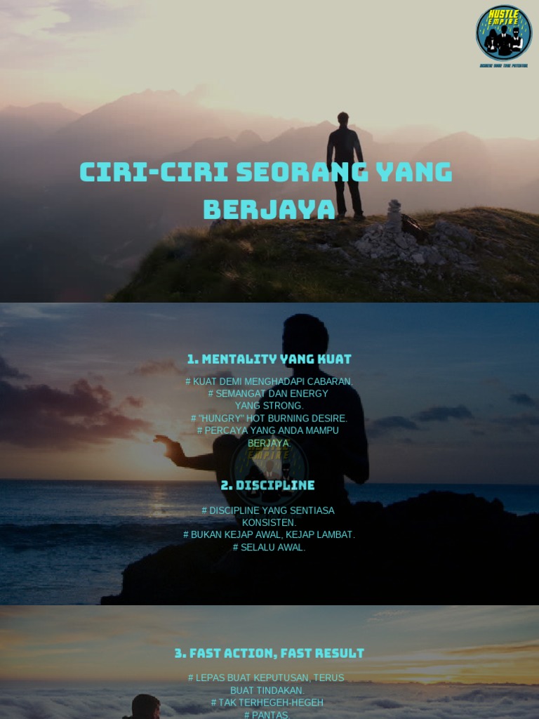 Ciri-Ciri Seorang Yang Berjaya | PDF | Karier & Perkembangan | Pengembangan Diri