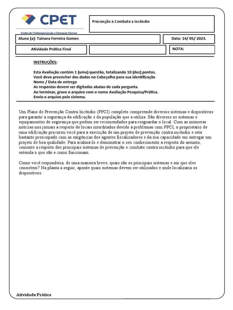 Atividade Pratica | PDF