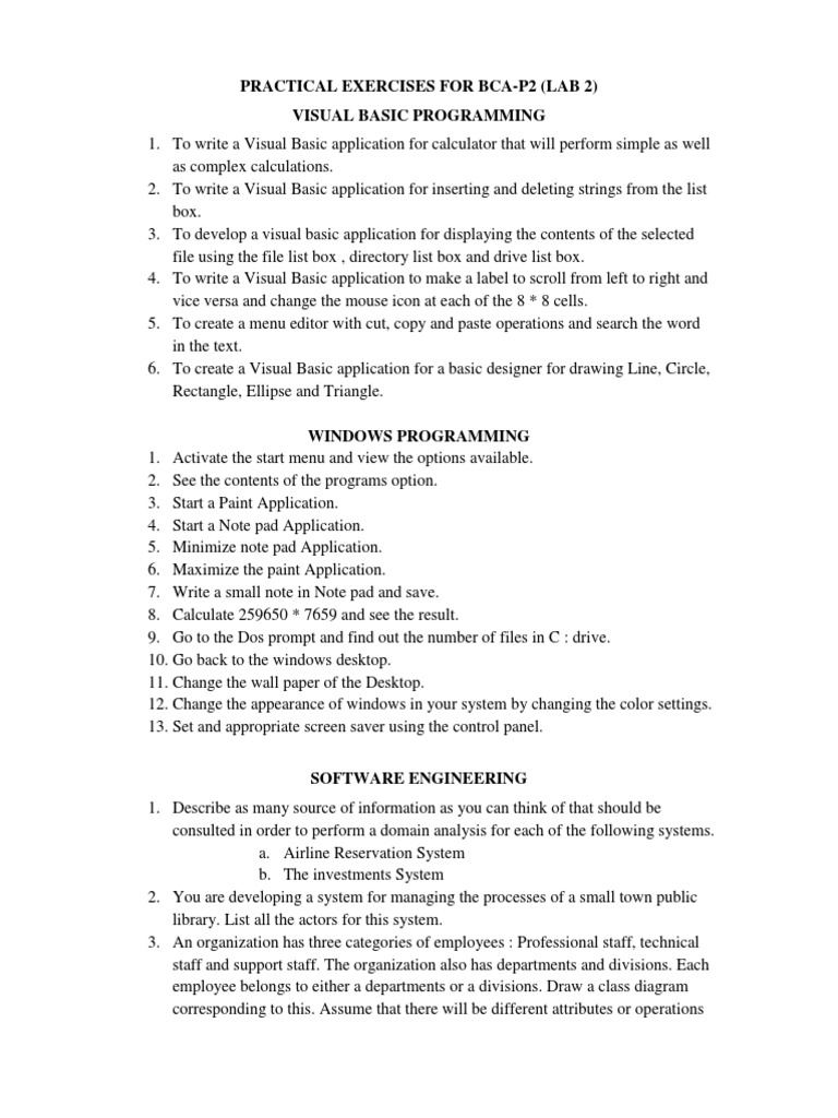 BCA 2 Year | PDF | Software | Application Software