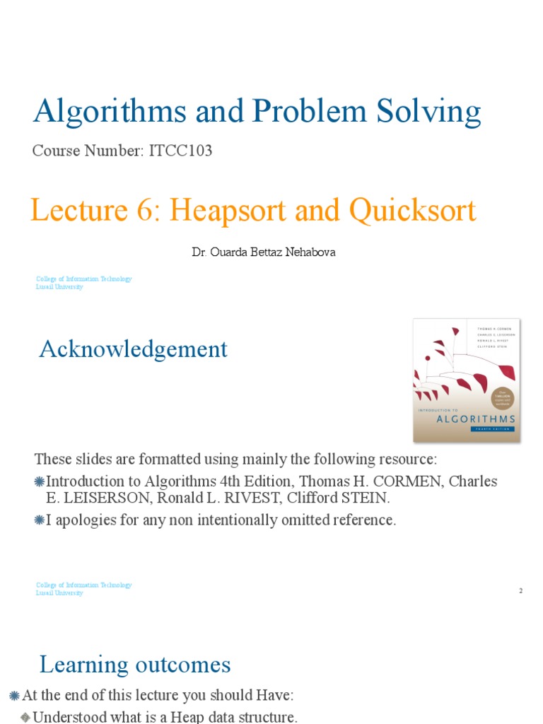 Lecture 6 Algorithms and Problem Solving | PDF | Computer Data ... Lecture 6 Algorithms and Problem Solving | PDF | Computer Data ...