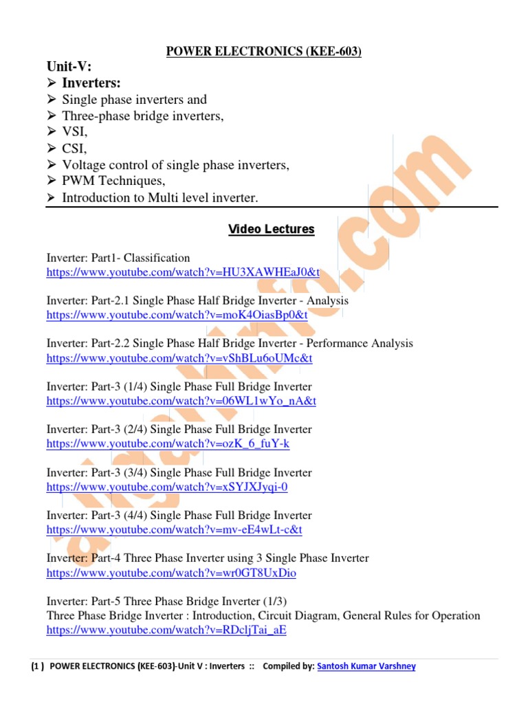 PE5 Inverters | Download Free PDF | Power Inverter | Power Electronics