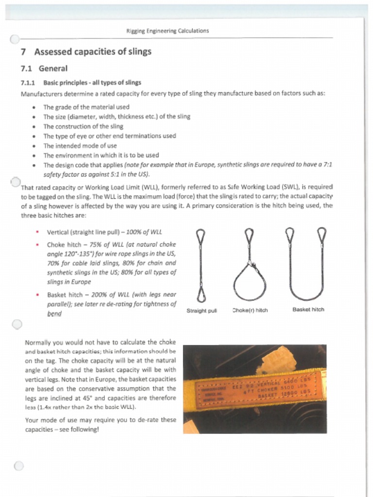 Rigging Engineering Calculation Part 3 | PDF