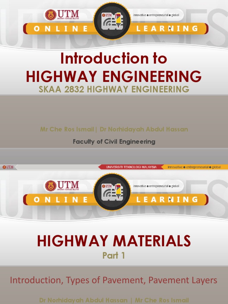 01-Introduction To Highway Engineering | PDF | Road Surface | Road