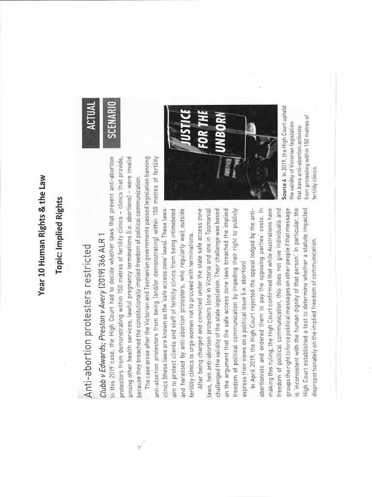 Anti Abortion Protesters Restricted | PDF | Medical Ethics | Civil ...