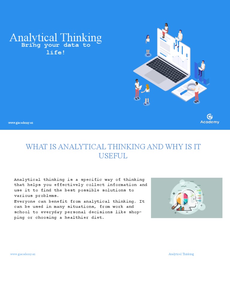 Analytical Thinking | PDF | Thought | Logic