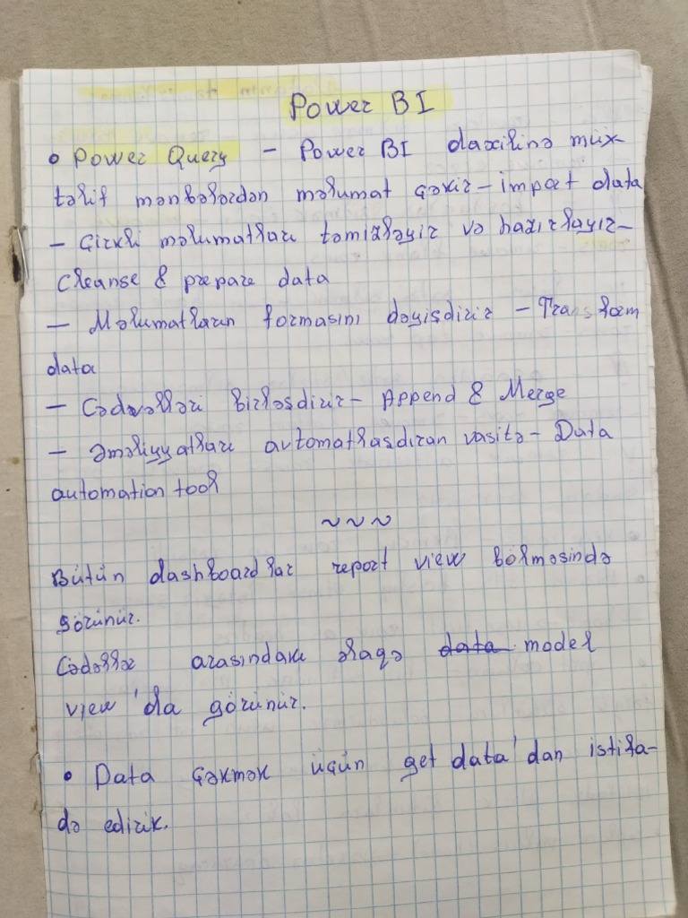 Power Bi-Notes2021 | PDF