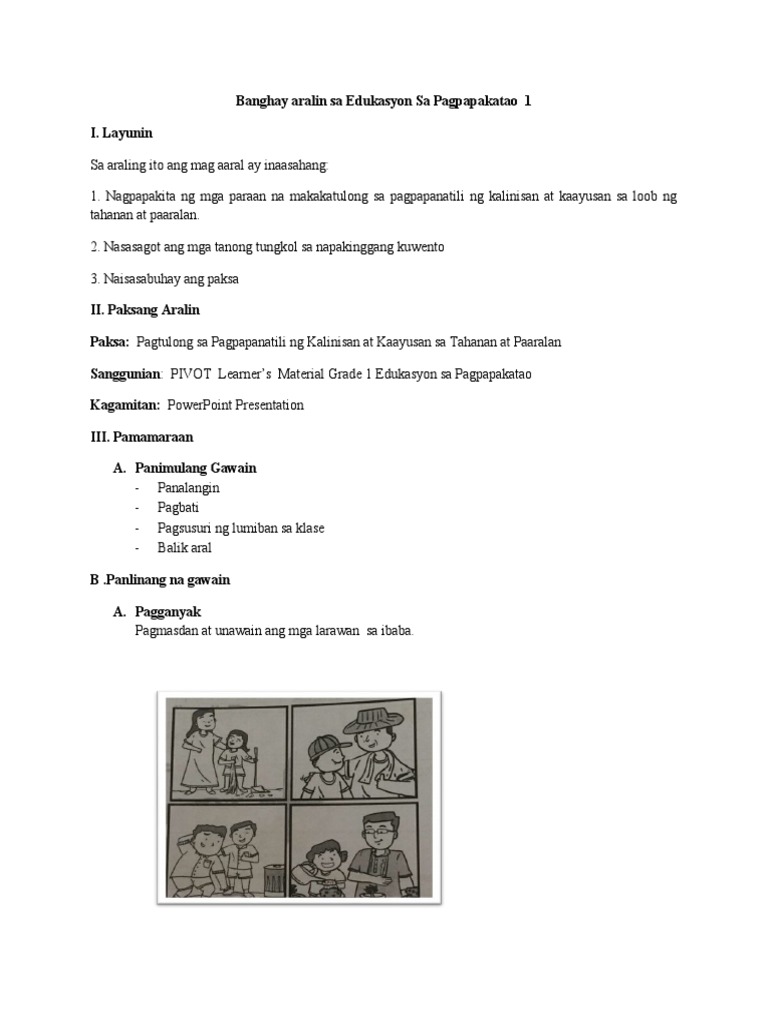 Edukasyon Sa Pagpapakatao 1 | PDF