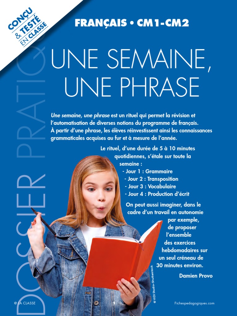 Une semaine, une phrase en français | PDF | Phrase | Dictionnaire