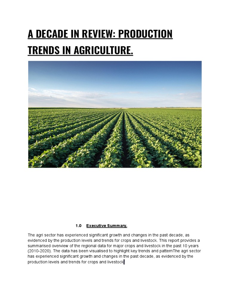A Decade in Review. | PDF | Agriculture | Kenya