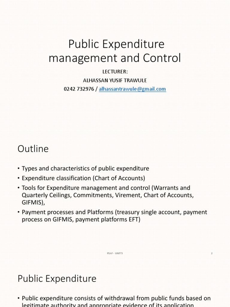 Public Expenditure Management Overview | PDF | Cost Of Living | Public ...
