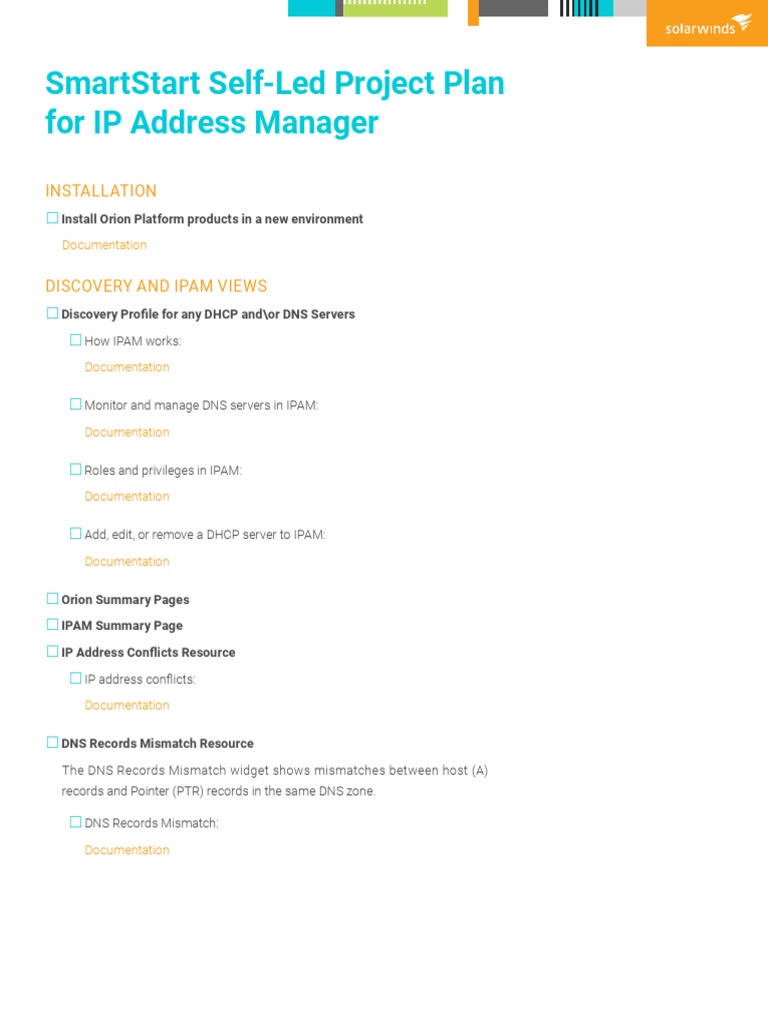 Ipam Self Led Project Plan | PDF | Domain Name System | Ip Address