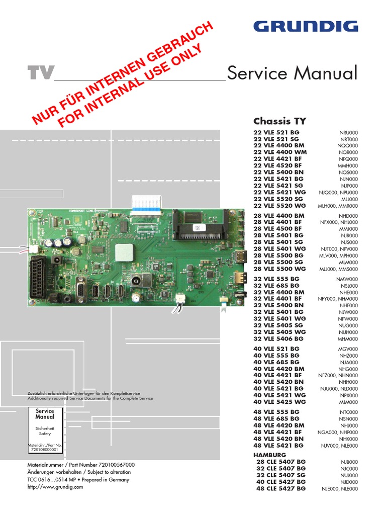 Grundig Chassis TY - SM | PDF | Menu (Computing) | Usb