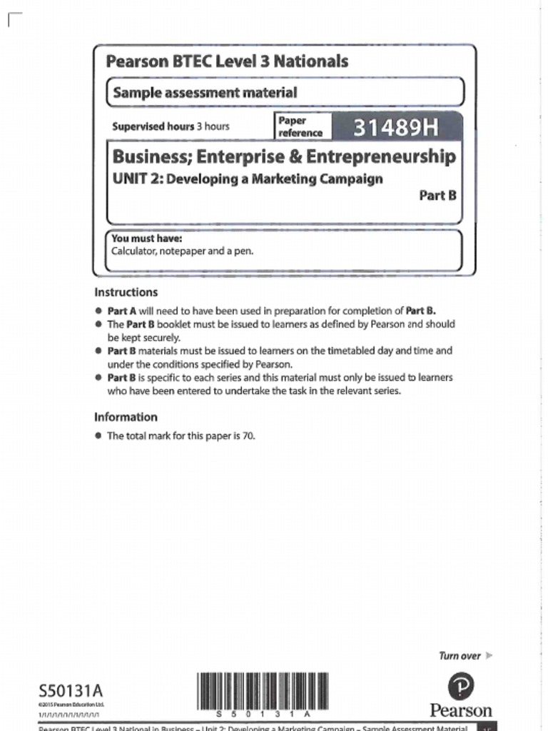 UNIT 2 PART B December 2022 Mock Exam | PDF