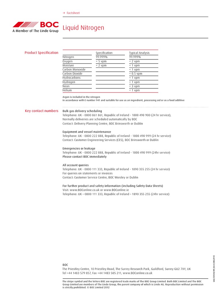 Liquid-nitrogen-factsheet-apr12_tcm410-54566 | PDF | Transparent ...