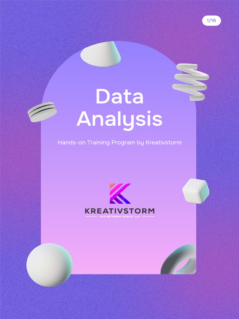 Data Analysis Hands On Training Program PDF Statistics Data Analysis