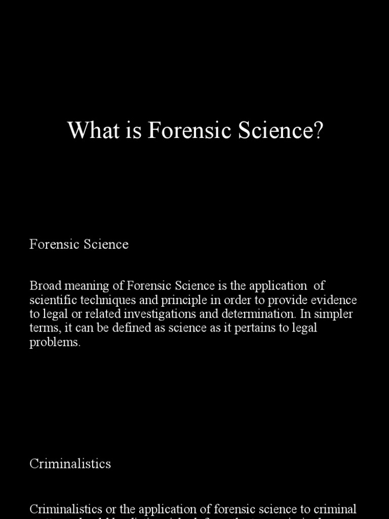 Lesson 1 the Field of Forensic Document Examination | PDF | Forensic ...