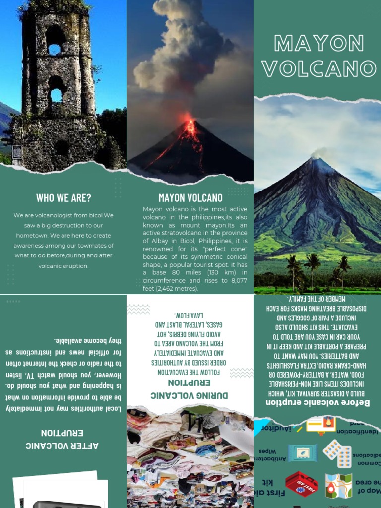 Mayon Volcano Safety Awareness Brochure | PDF