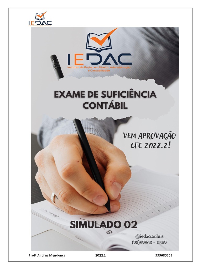 Simulado 2 Sem Respostas | PDF