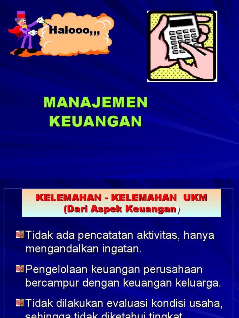 Manajemen Keuangan UKM | PDF | Bisnis | Hukum