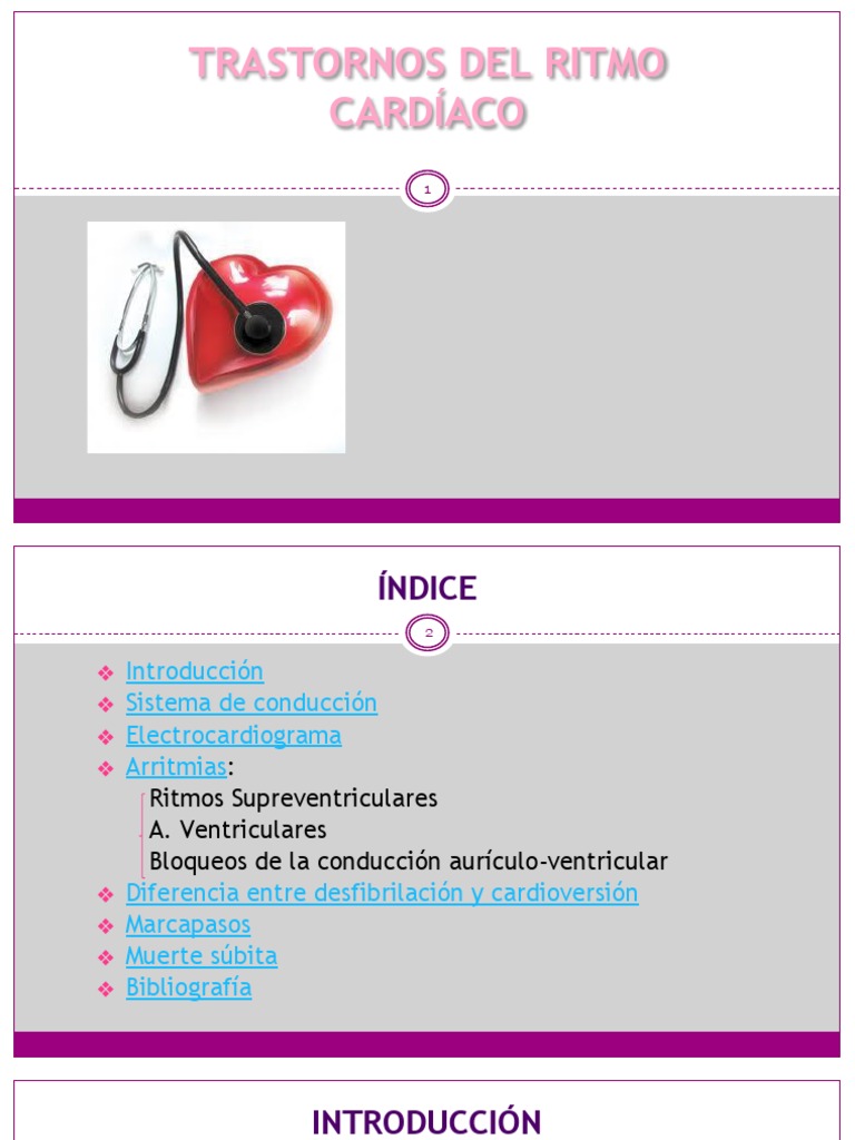 Trastornos Del Ritmo Cardíaco | PDF | Electrocardiografia | Fisiología ...