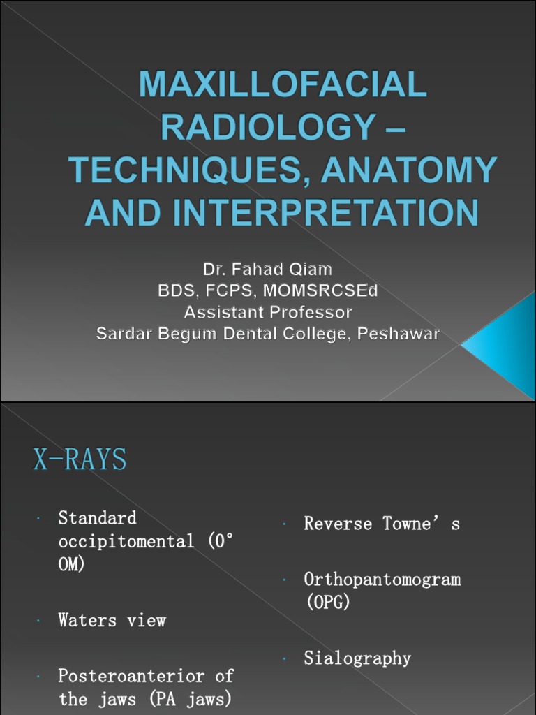Maxillofacial Radiology Crash Course - 104130 | PDF | Radiography ...