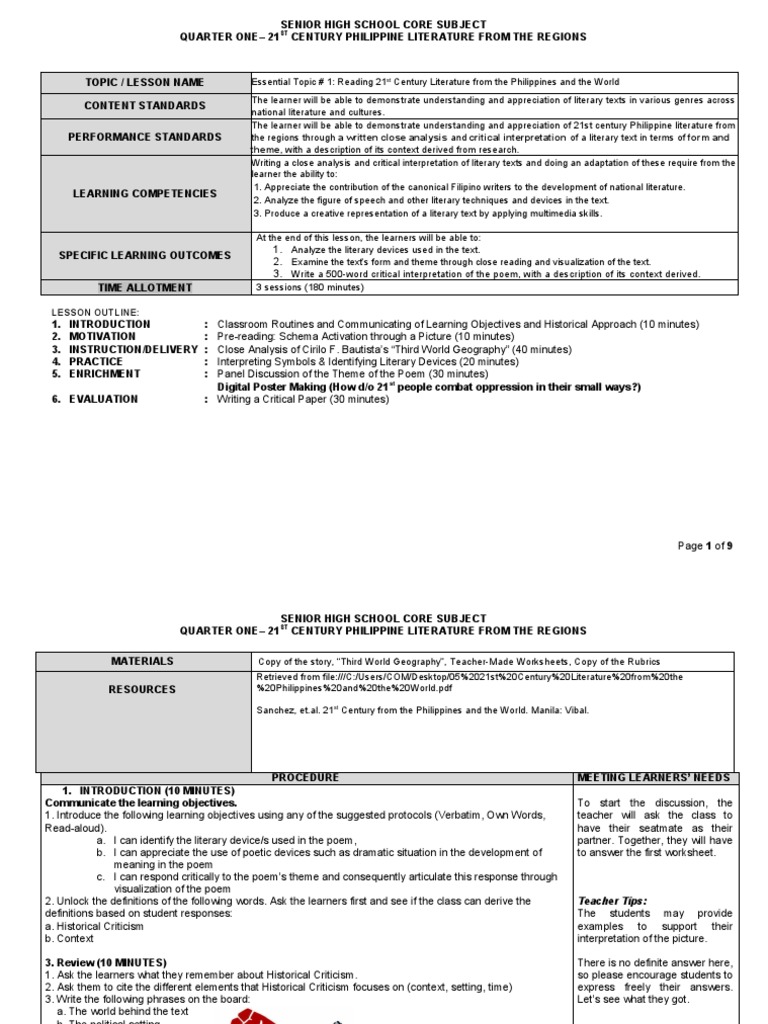 Et1 Teaching Guide | Download Free PDF | Learning | Allegory