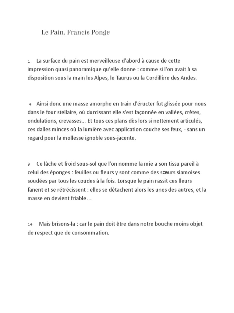 Textes Bac de Francais | PDF Textes Bac de Francais | PDF