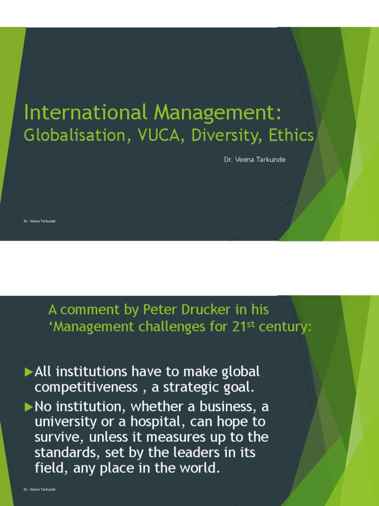 Unit 5 Globalisation, VUCA, Diversity, Ethics | PDF