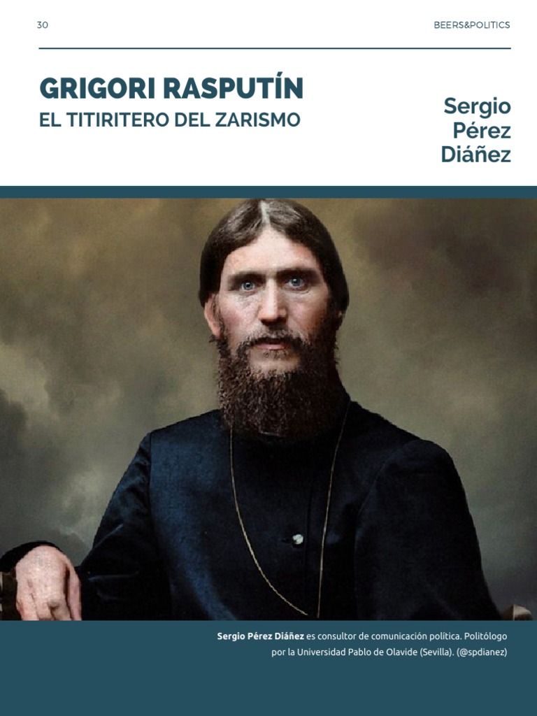 Sergio Pérez Diáñez Rasputín | PDF | Grigori Rasputin | Nicholas Ii De Rusia