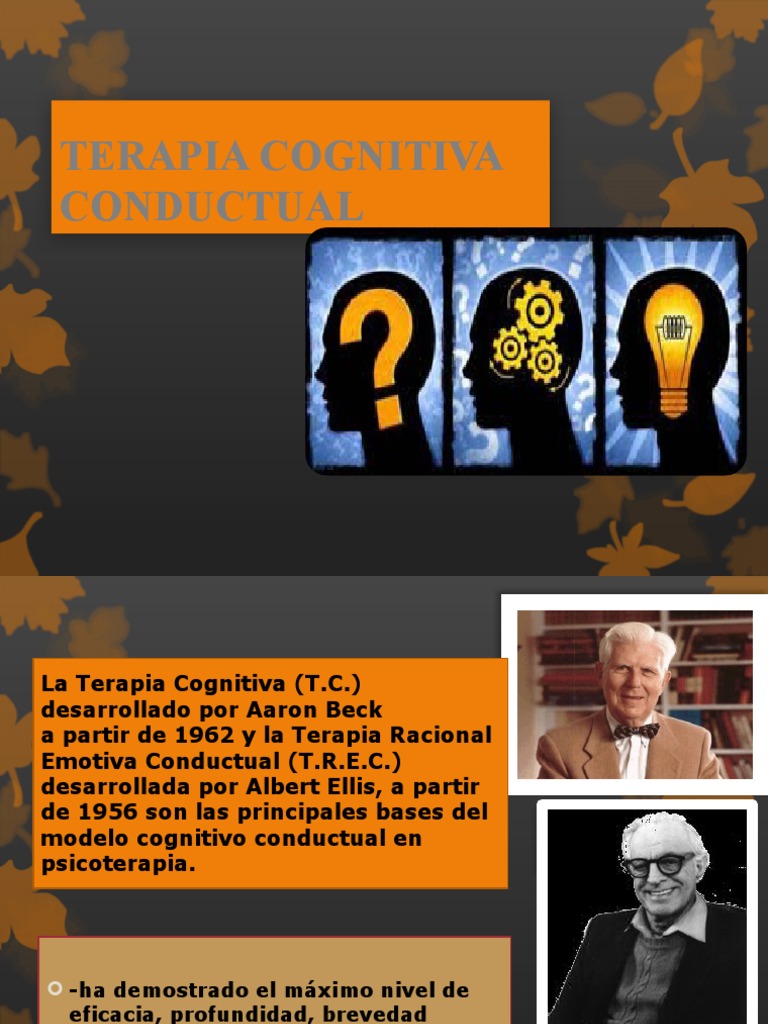 Terapia Cognitiva Conductual Presentacion Fafi | PDF | Pensamiento ...